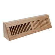 "Imperial 18"" White Metal Decorative Baseboard Register with ...
