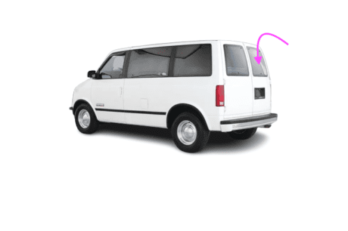 Fits: 1985-1993 Chevrolet Astro&GMC Safari Rear Right Back Window Glass ...