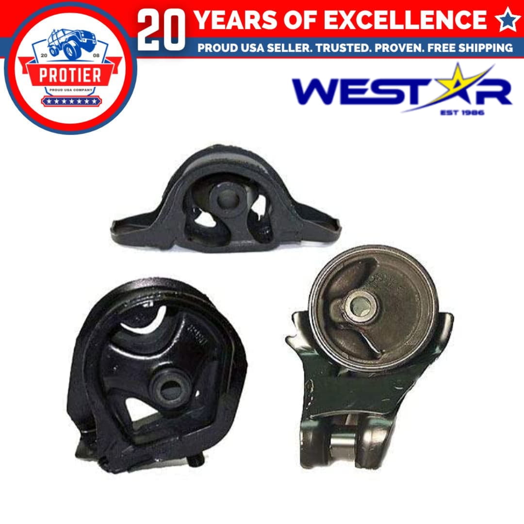 Fits 1992-1993 Acura Integra 1.8L Front Front Left & Trans Mount Set ...