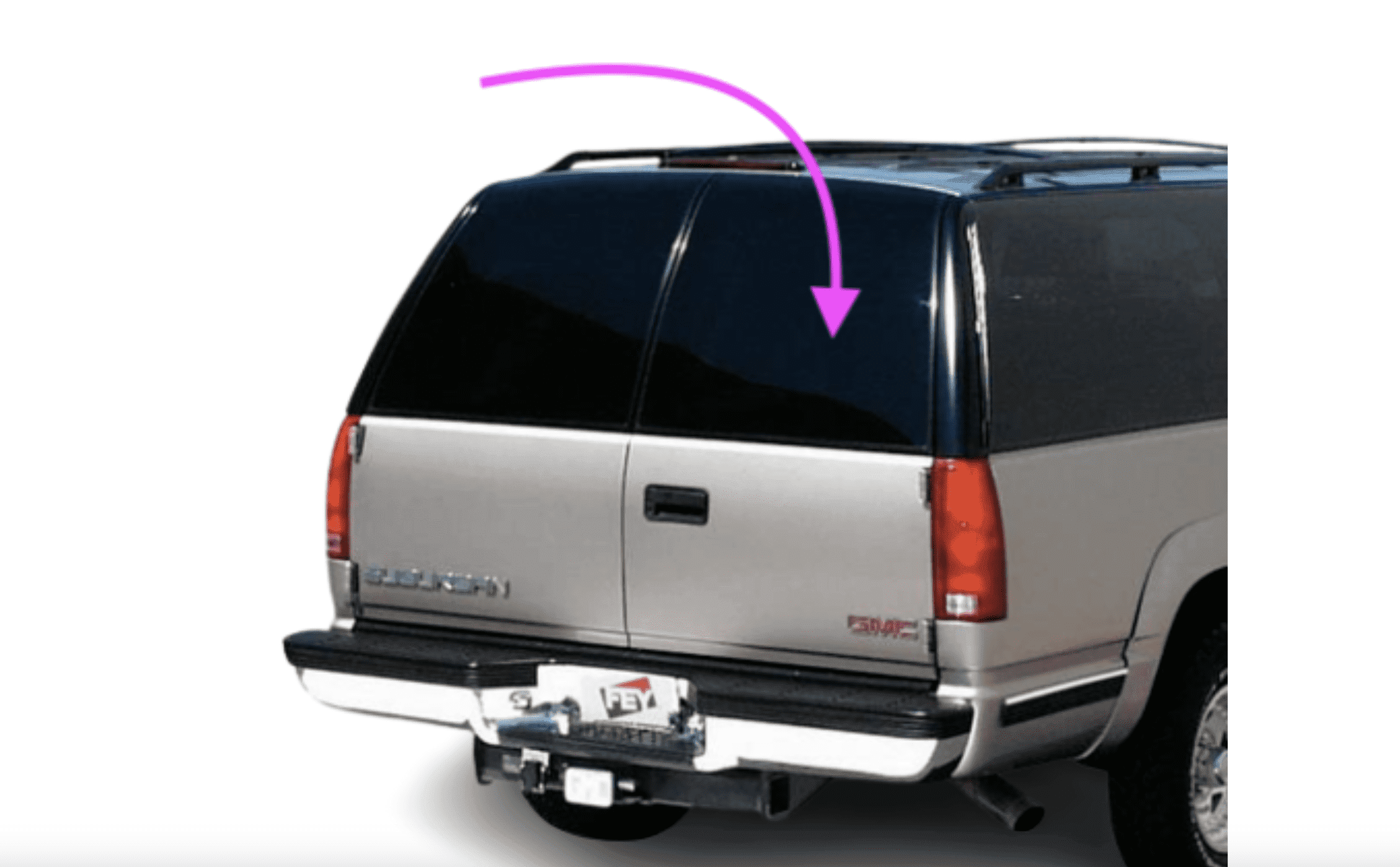 Fits: 1992-1993 Chevrolet Suburban, GMC Yukon Rear Right Back Window ...