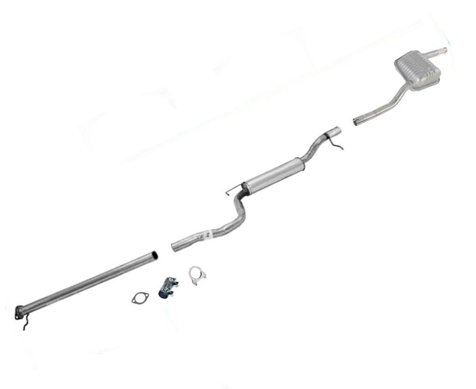Fits 2000-04 Ford Focus 2.0L Sedan Resonator Muffler Exhaust System ...