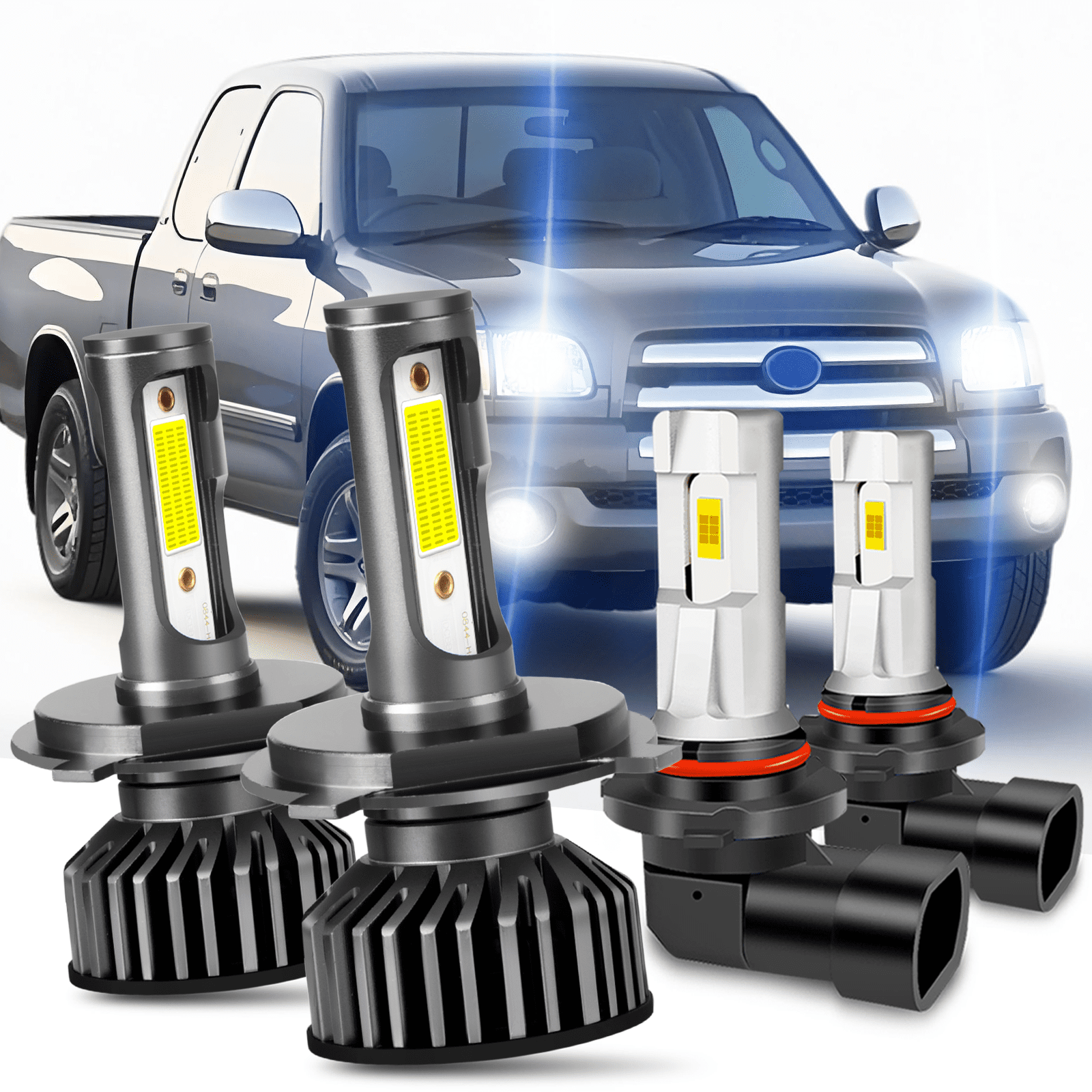 Fits 2000-2006 Toyota Tundra LED Headlights Bulb 9003 High Low Beam ...