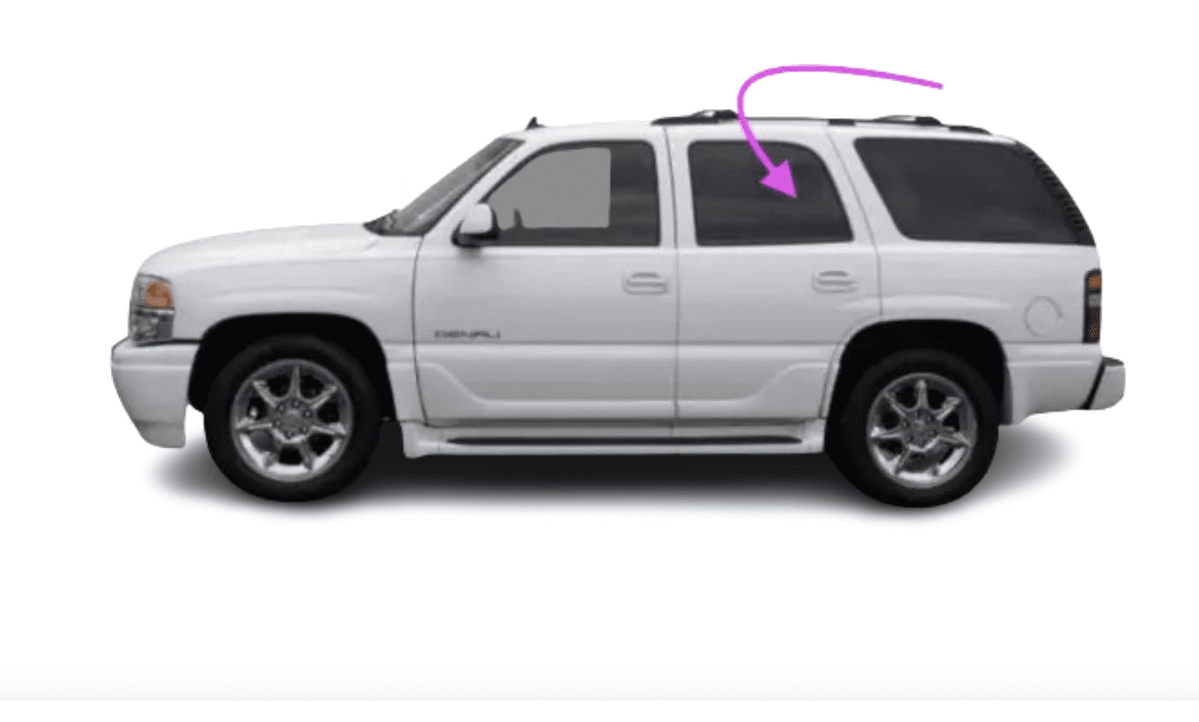 Fits: 2000-2007 Chevy Silverado GMC Sierra Driver Left Rear Door Window ...