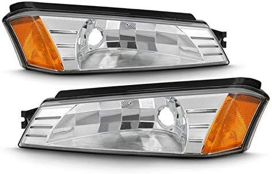 - Fits 2002-2006 Chevy Avalanche 1500/2500 [Body Cladding Style] Chrome Clear Bumper Signal ...