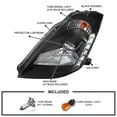 Fits 2003-2005 350Z Z33 HID Type Black Projector Headlights LED Strip ...