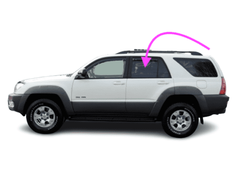 Fits: 2003-2009 Toyota 4Runner Driver Side Left Rear Door Window Glass ...