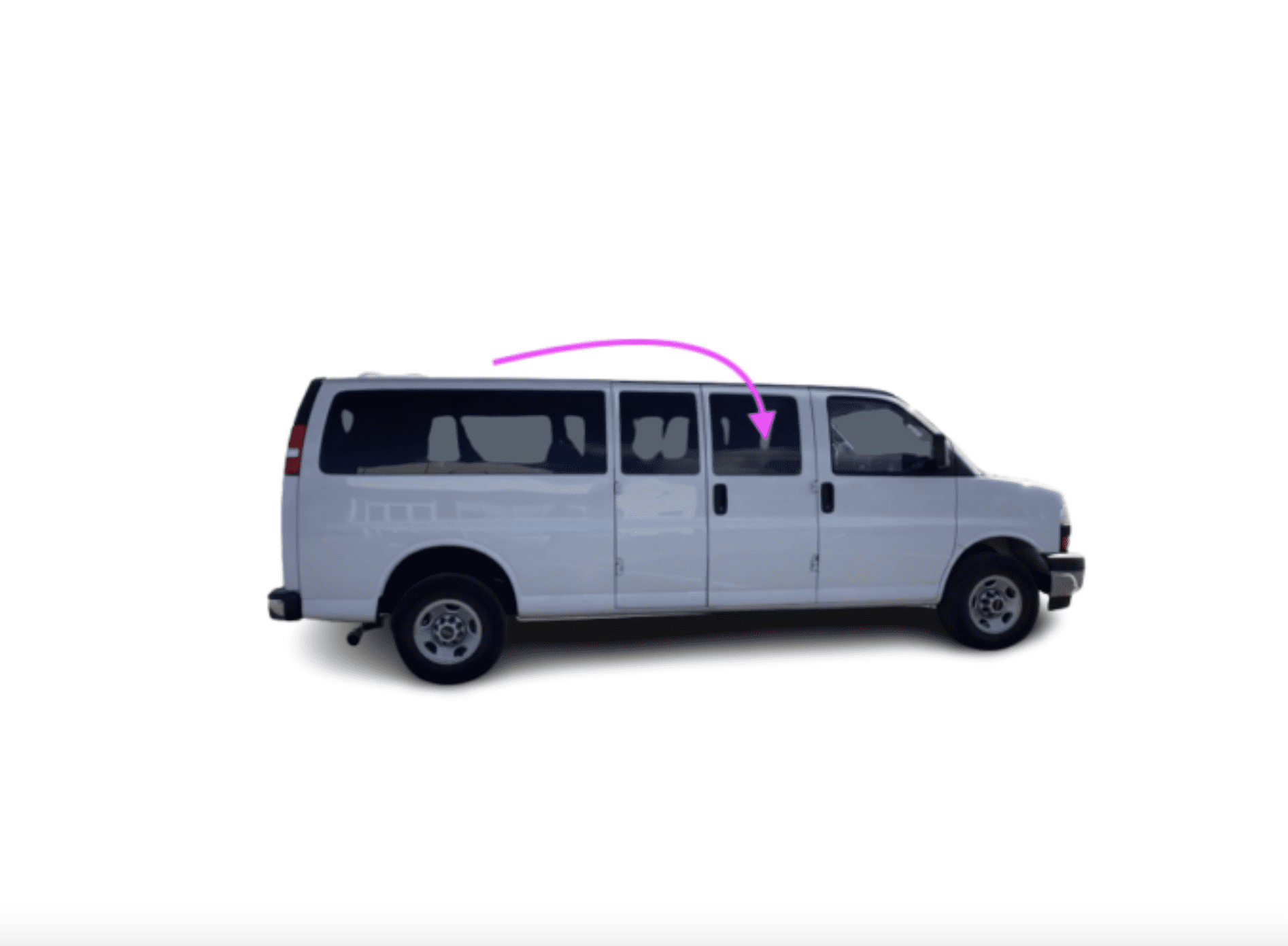 Fits 2003-2022 Chevy Express&GMC Savana Hinged Door Passenger Rear ...
