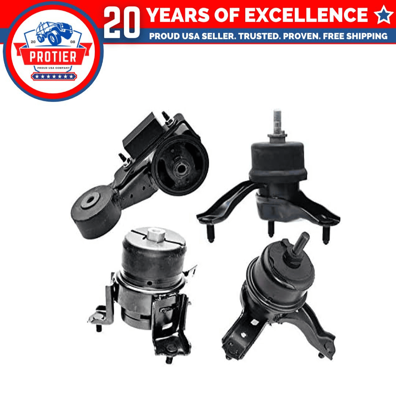 Fits 2004-2006 Toyota Sienna 3.3L 2WD Engine Motor & Trans Mount Set ...