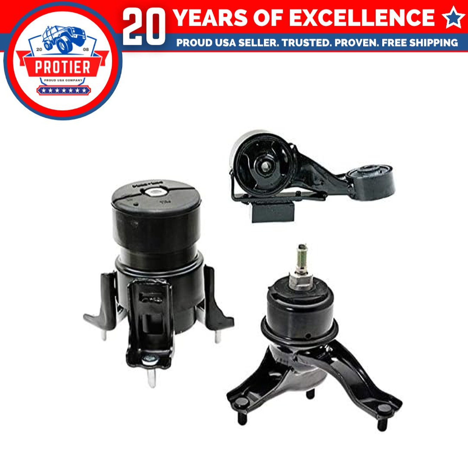 Fits 2004-2006 Toyota Sienna 3.3L 4WD, Engine Motor & Torque Mount Set ...