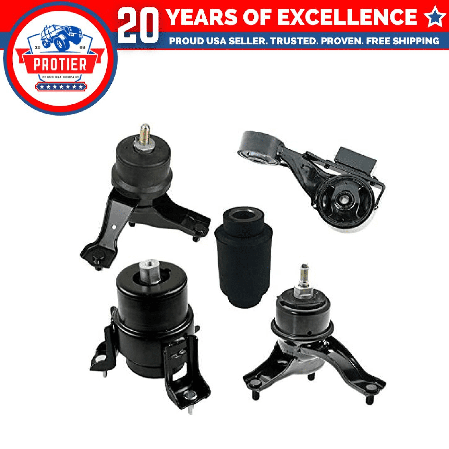 Engine Motor & Transmission Mount Set 5pcs compatible with Toyota ...