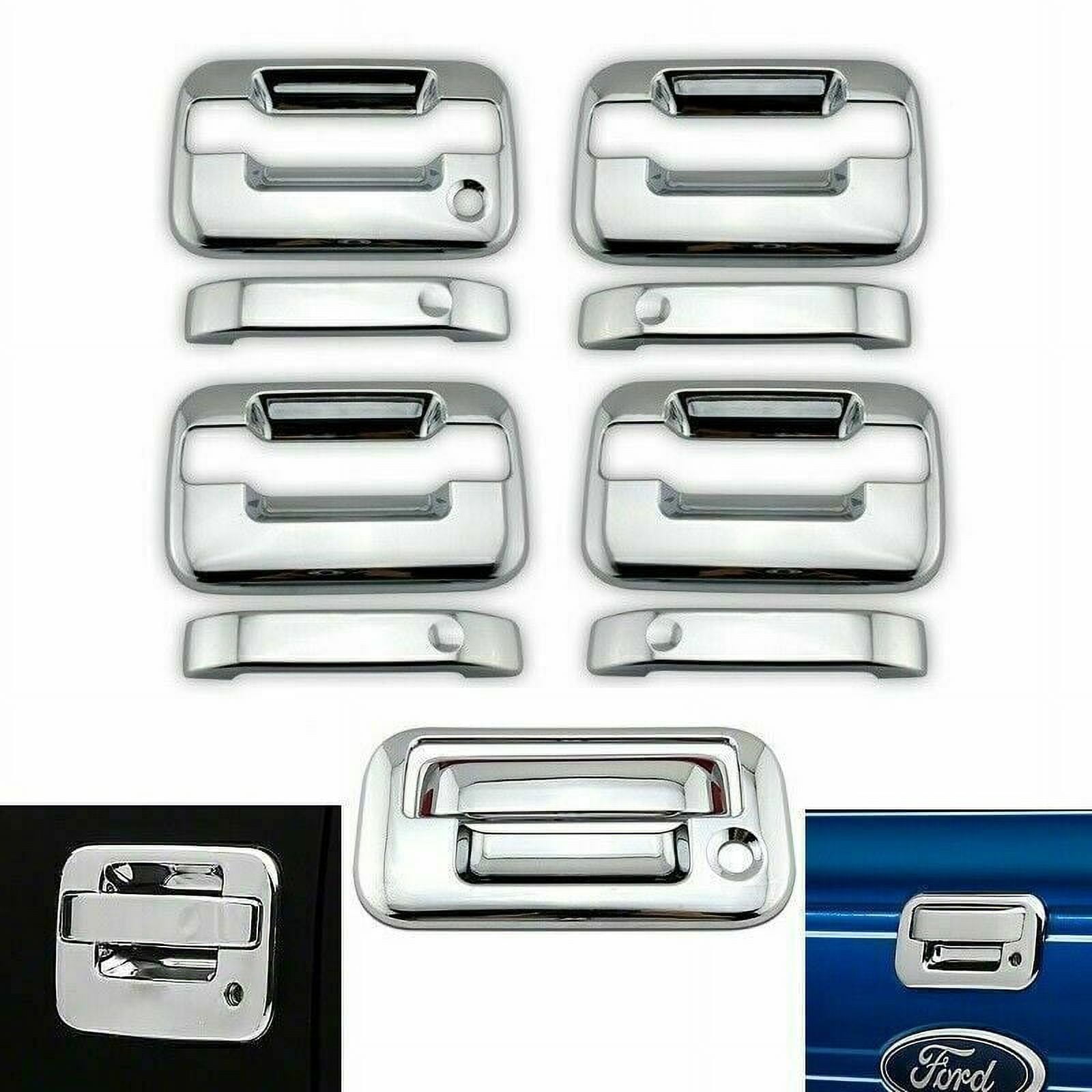 Fits 2004-2014 Ford F150 Chrome 4 Door Handle + Tailgate Handle Covers ...