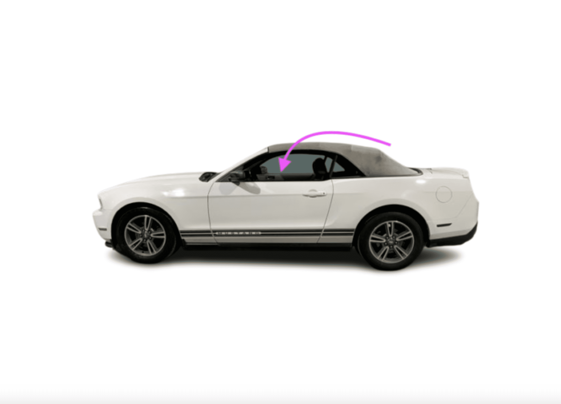 Fits 2005-14 Ford Mustang 2D Convertible Driver Left Front Door Window ...