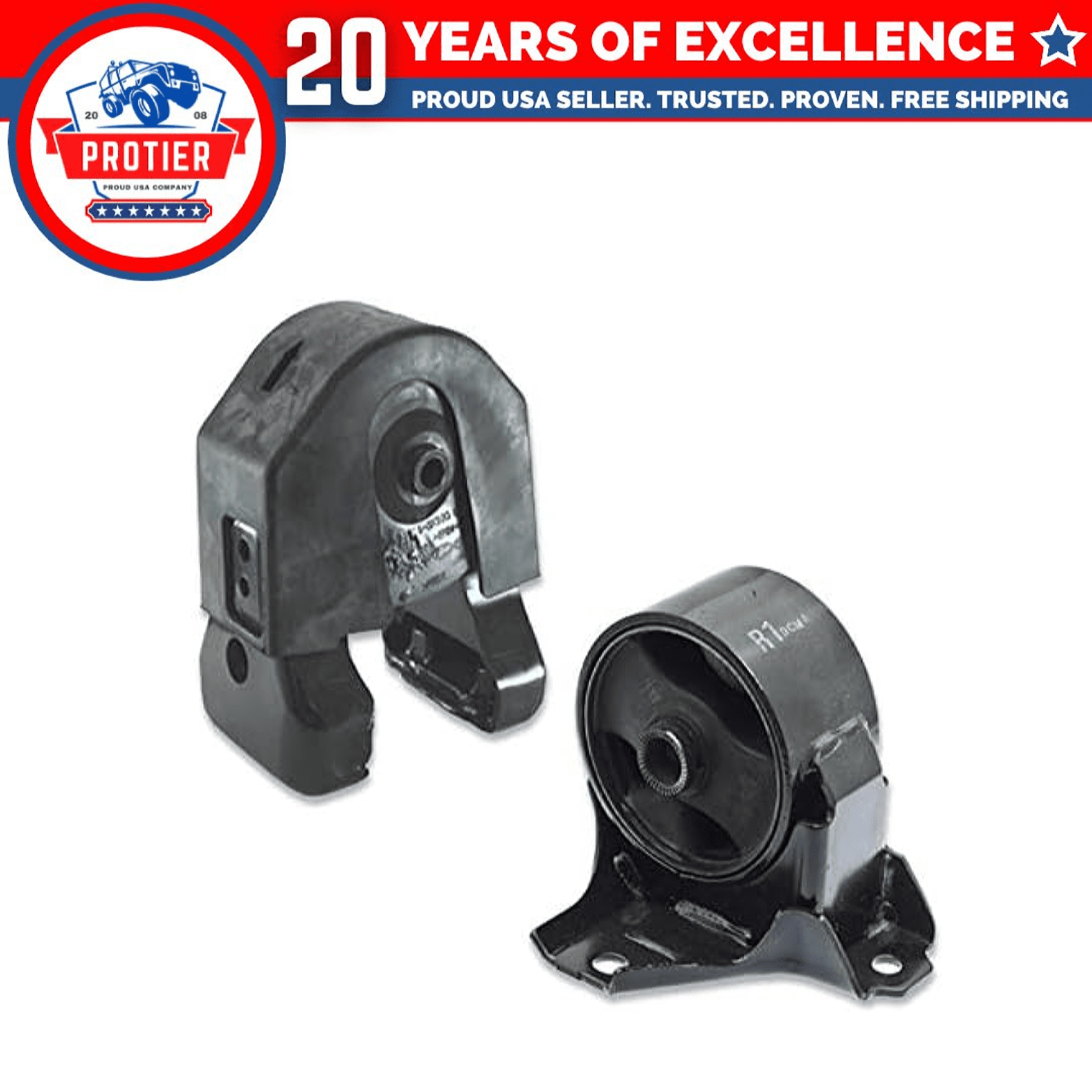 Fits 2006-2010 Hyundai Sonata 2.4L Front & Rear Engine Motor Mount Set ...