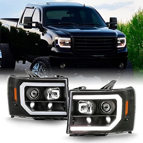 - Fits 2007-2013 GMC Sierra 1500 2500HD 3500HD LED [C-Tube] Projector ...
