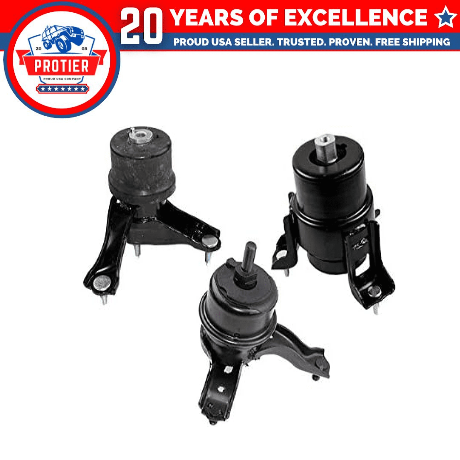 Fits 2009-2013 Toyota Highlander 2.7L AUTO, Motor & Trans Mount Set ...