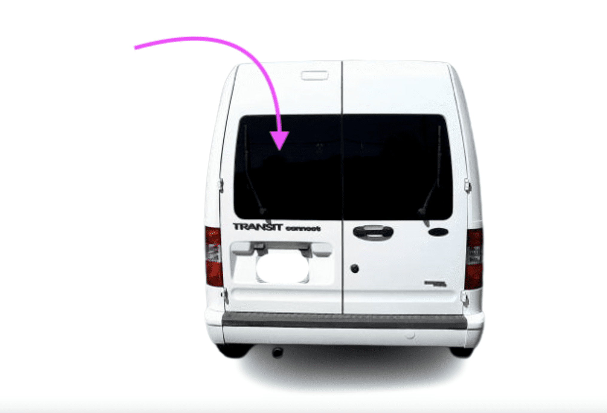 Ford Transit Connect Rear Windows