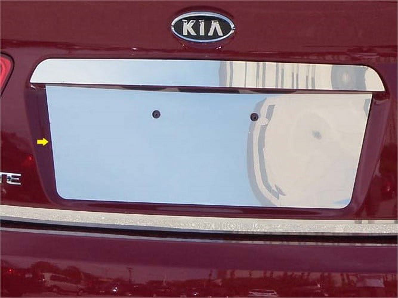 Fits 2010-2013 KIA FORTE 4-door (8.25" Width)-Stainless Steel License ...