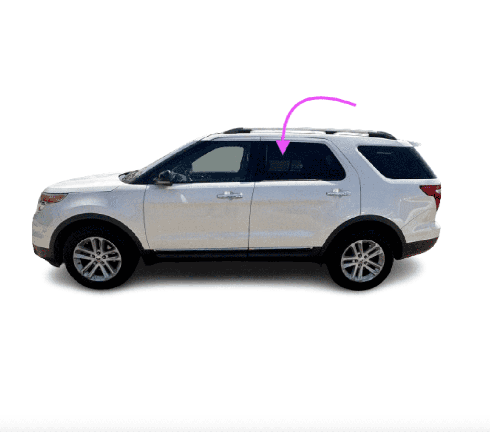 Fits: 2011-2019 Ford Explorer SUV Driver Side Left Rear Door Glass ...