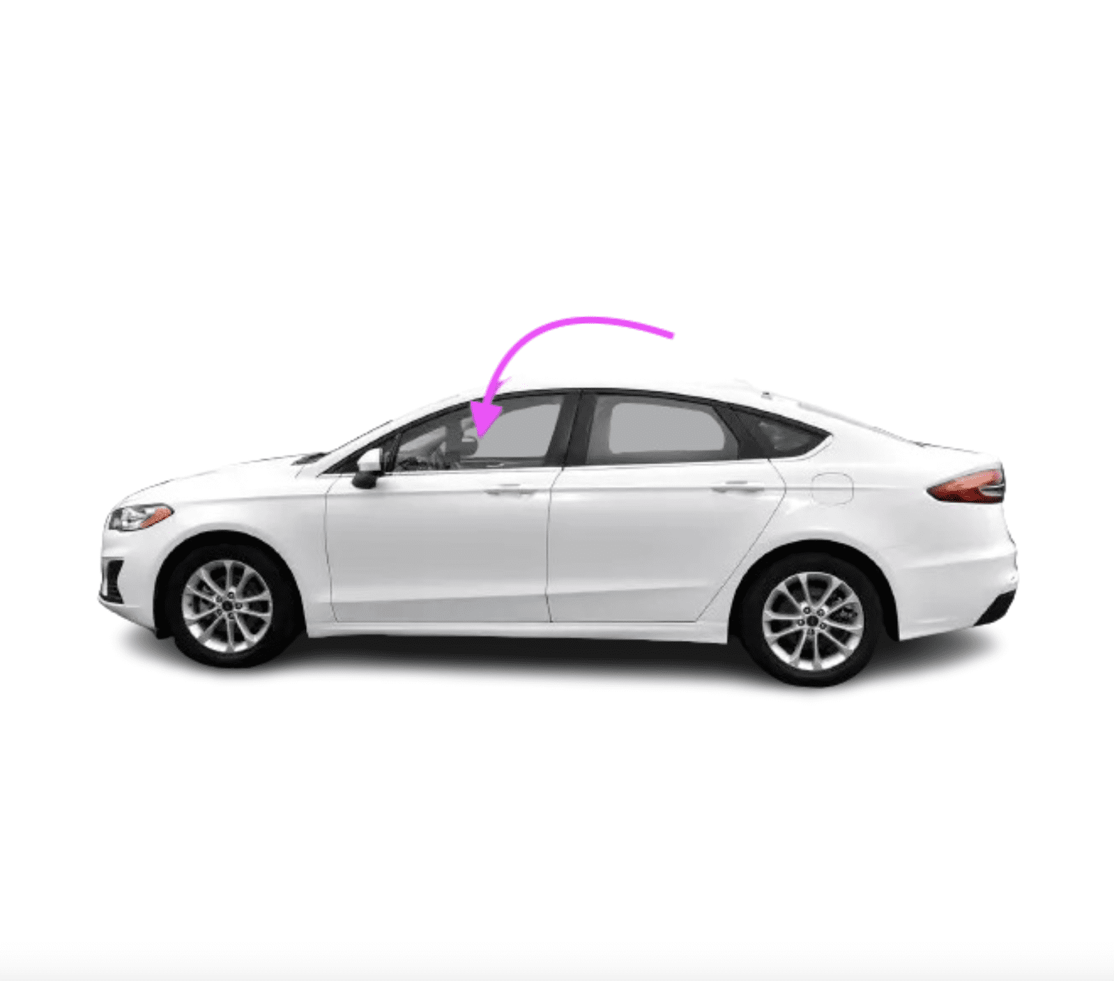Fits 2013-2020 Ford Fusion 4D Sedan Driver Side Front Left Door Window ...