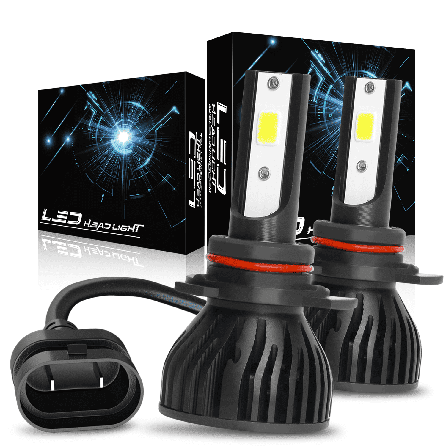 Fits 2014-2015 Dodge Durango LED Type Headlamp Bulbs 9012 High Low Beam ...