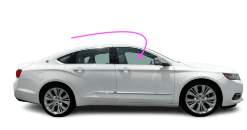 Fits: 2014-2020 Chevy Impala Sedan Passenger Front Door Window Glass ...