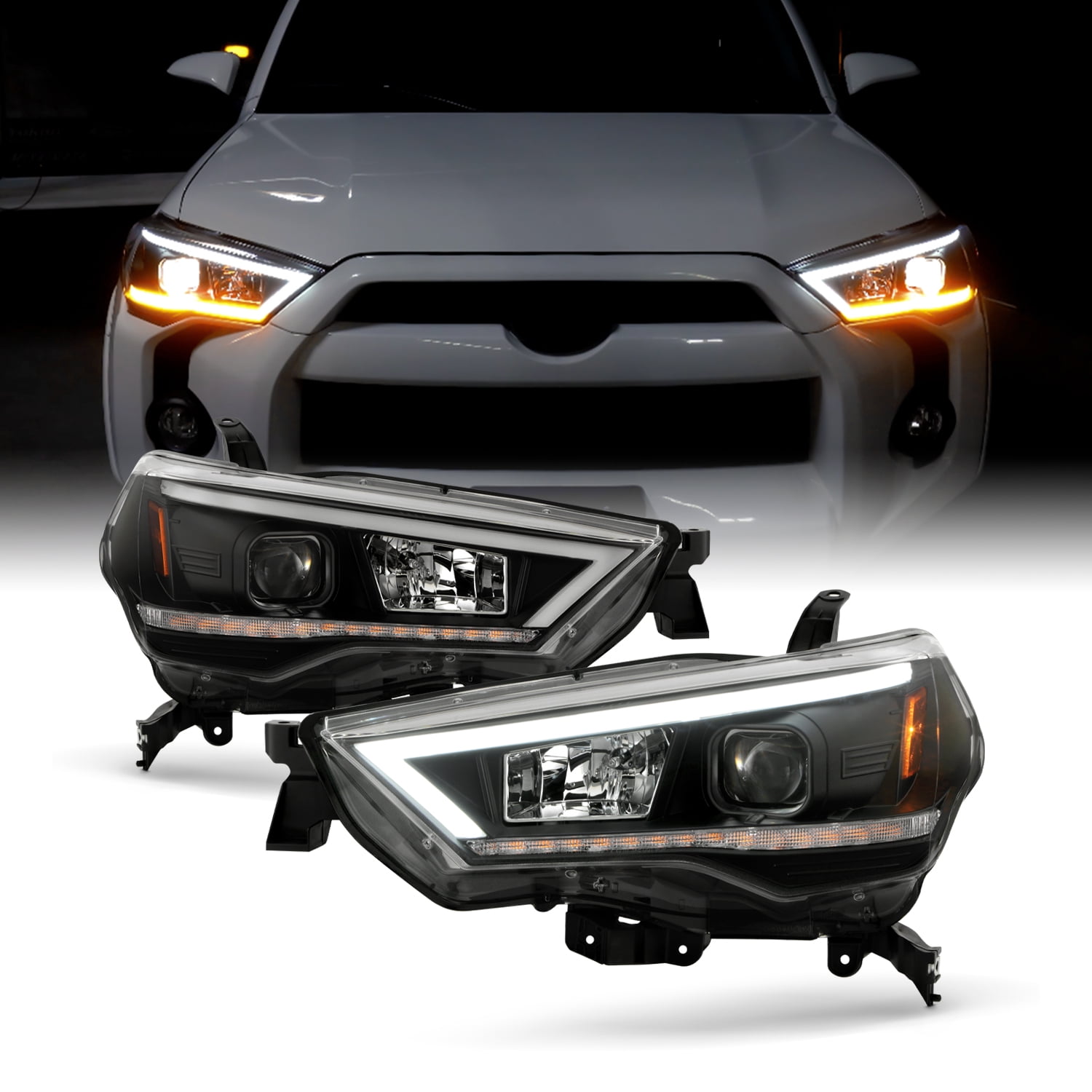 AKKON - Fits 2014-2023 Toyota 4Runner SUV LED Tube DRL Running ...