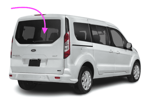 Fits: 2014-2023 Ford Transit Connect Mini Van Rear Window Back Glass ...