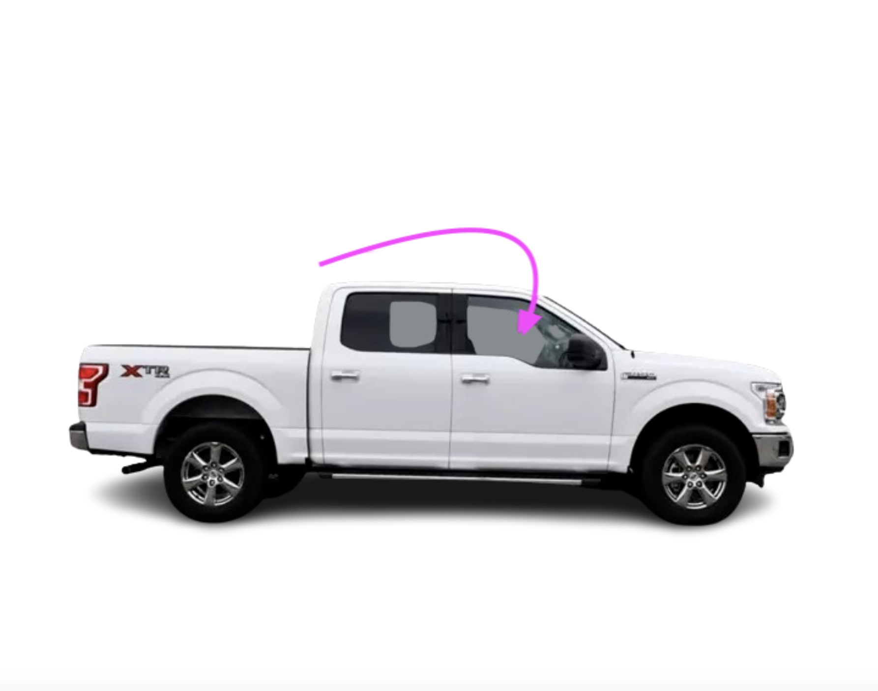 Fits 2015-2020 Ford F150 Passenger Side Front Right Door Window Glass ...