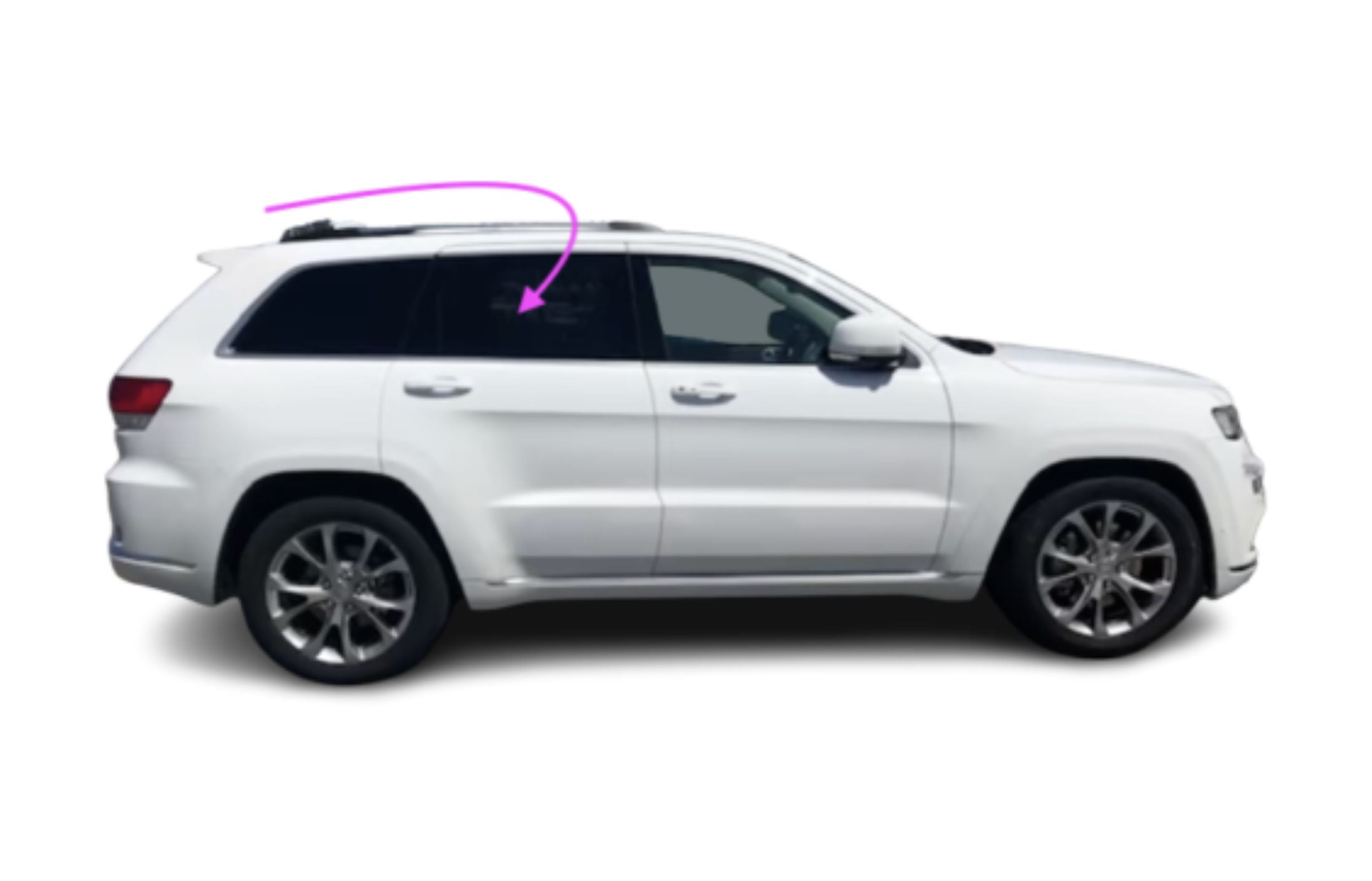 Fits: 2015-2020 Jeep Grand Cherokee Passenger Right Rear Door Window ...