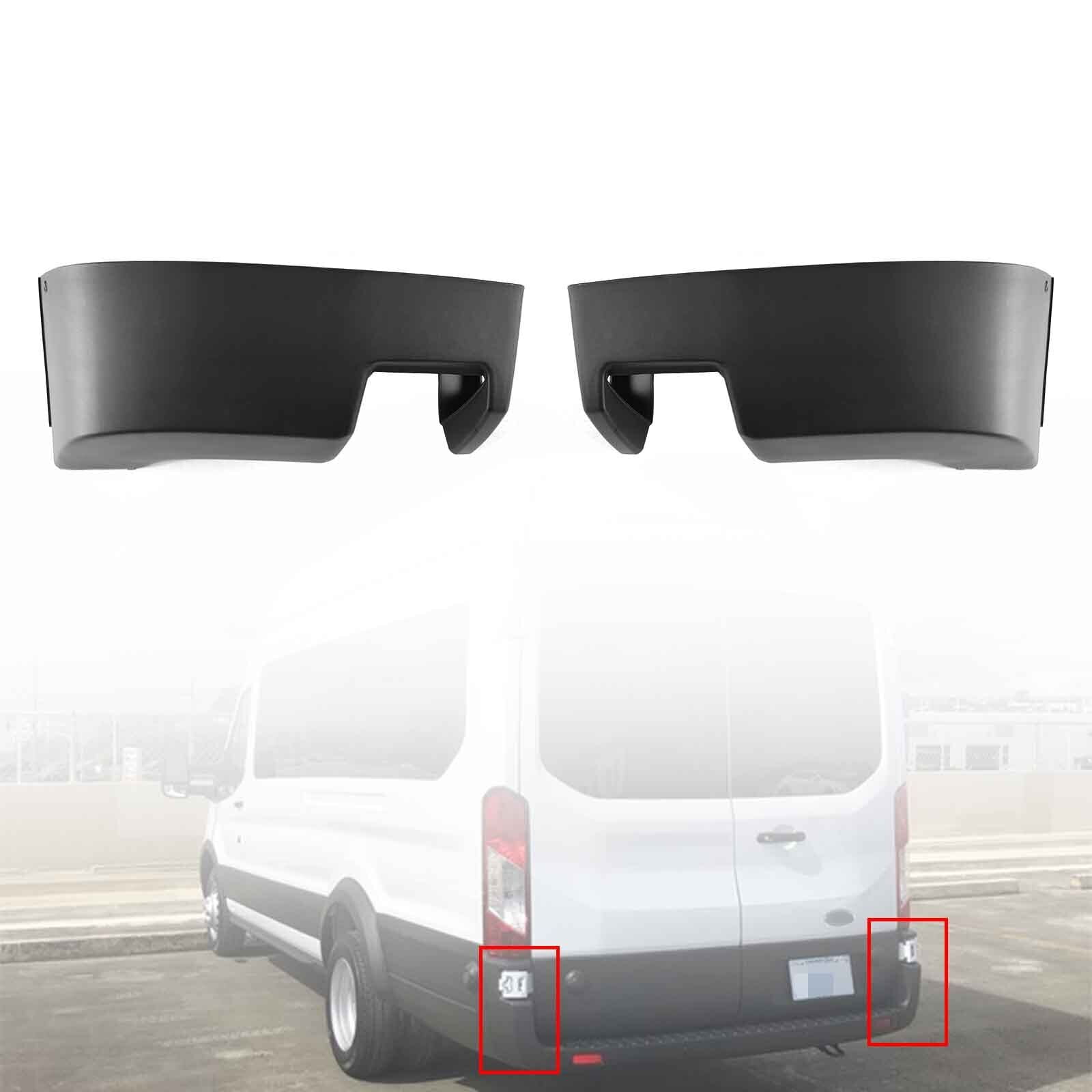 Fits 2015-2022 Ford Transit 150 250 350 Rear Bumper Side End Cap Cover ...