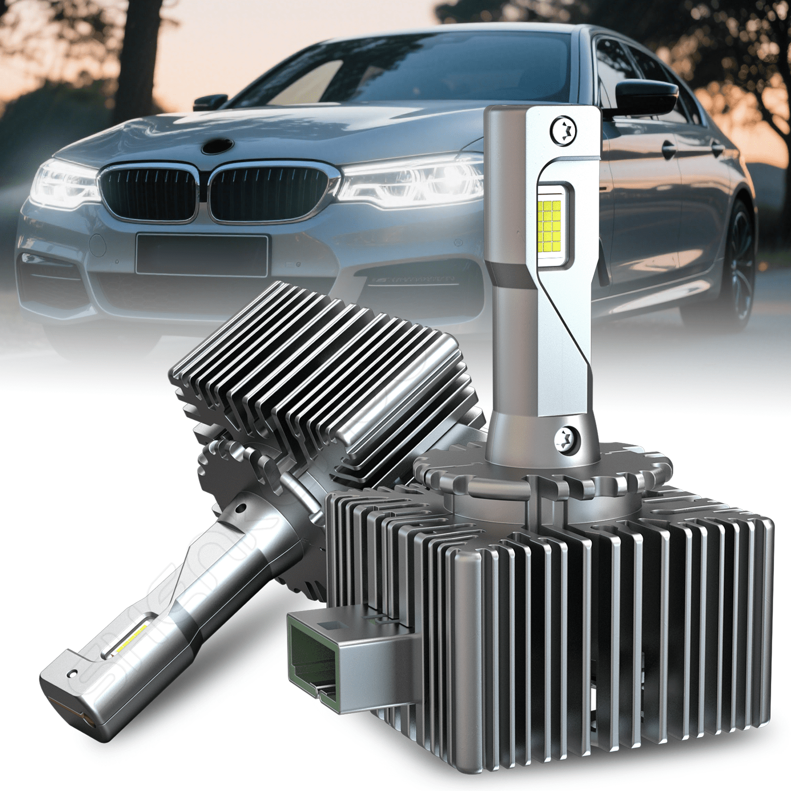 Fits 2017-2018 Mercedes-Benz GLS450/GLS550/GLS63 AMG Headlights Bulb D1S LED Type HID High Low ...