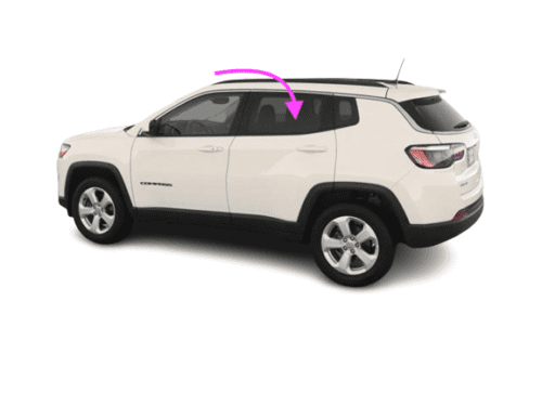 Fits: 2017-2024 Jeep Compass MP Driver Rear Left Door Window Glass OEM ...