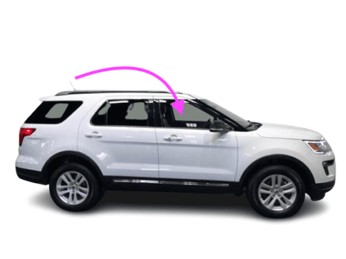 Fits: 2018-2019 Ford Explorer Passenger Right Front Door Window Glass ...