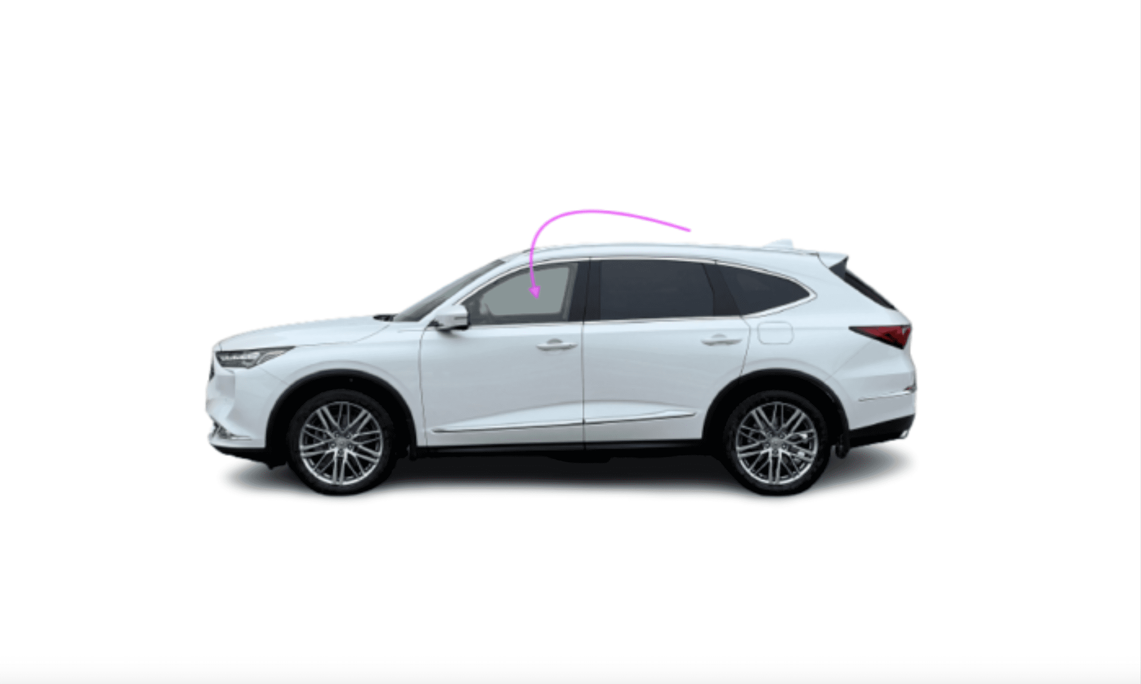 Fits: 2022-2024 Acura MDX 4D Utility Front Left Side Door Window Glass ...