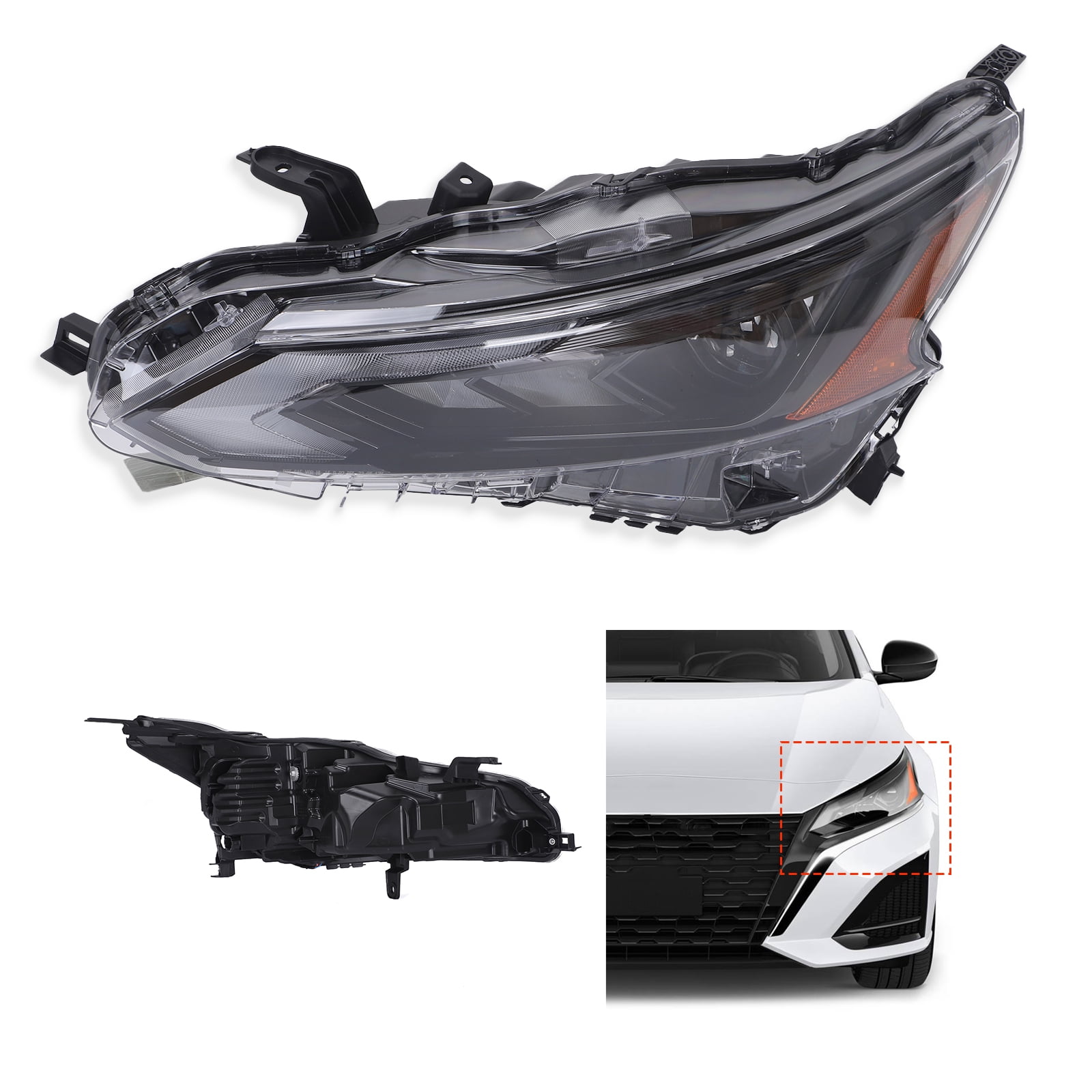 Fits 2023 2024 Nissan Altima Full LED Headlight Lamp Assembly Left ...