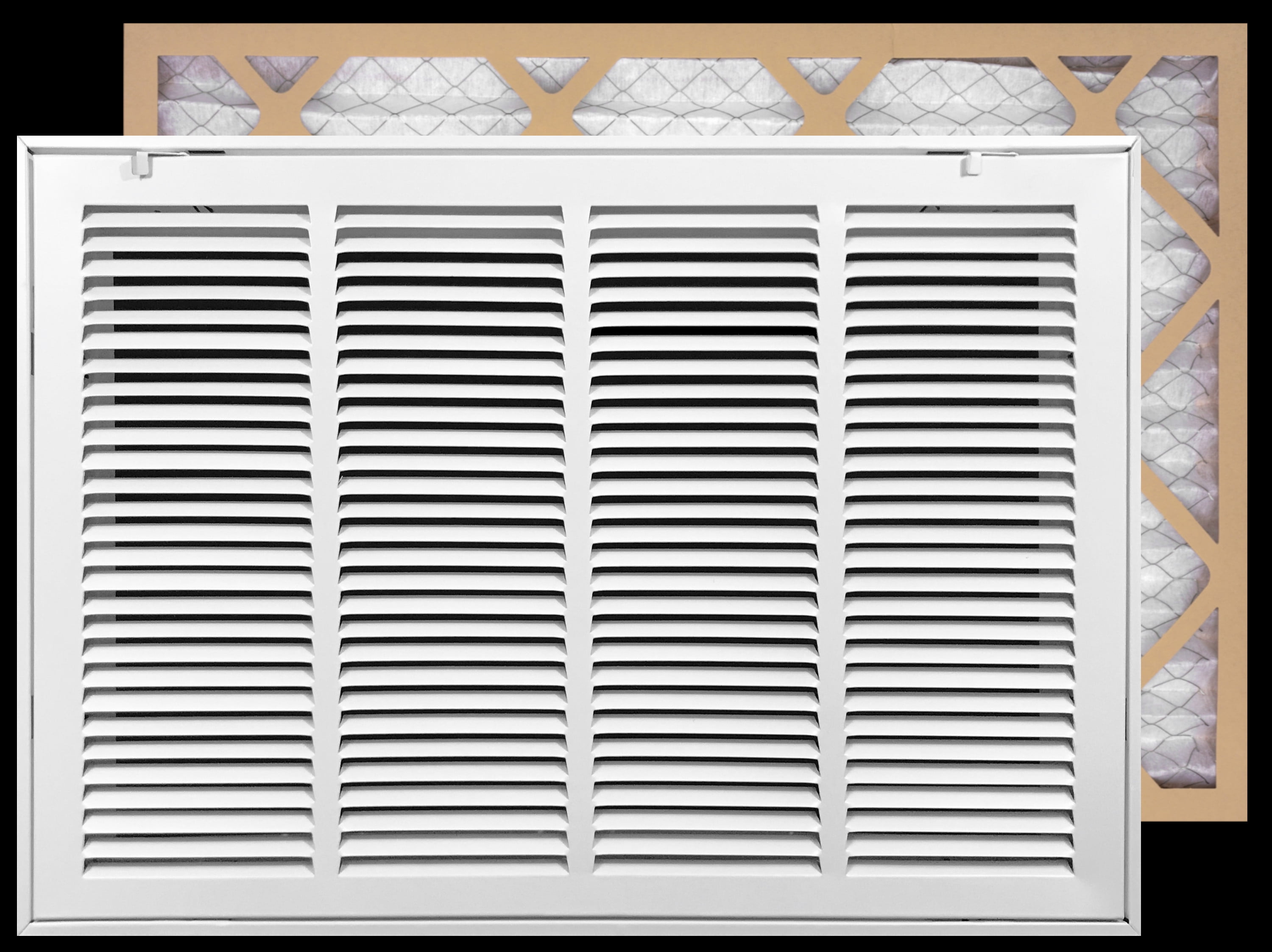 Fits 24x12 Duct Opening | Filter Included Steel Return Air Filter ...