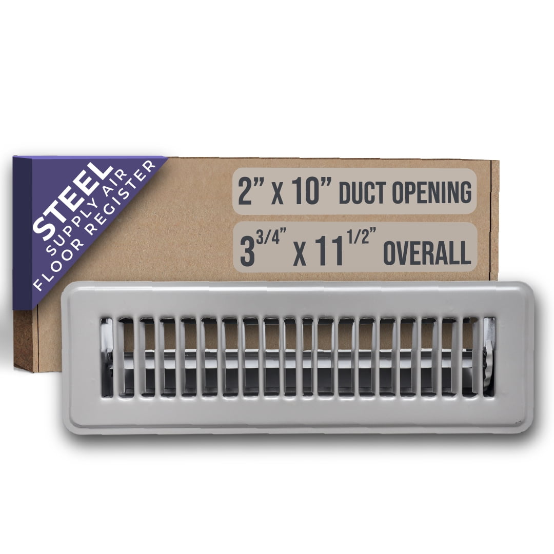 Fits 2x10 Duct Opening Floor Register with Louvered Design by Handua ...