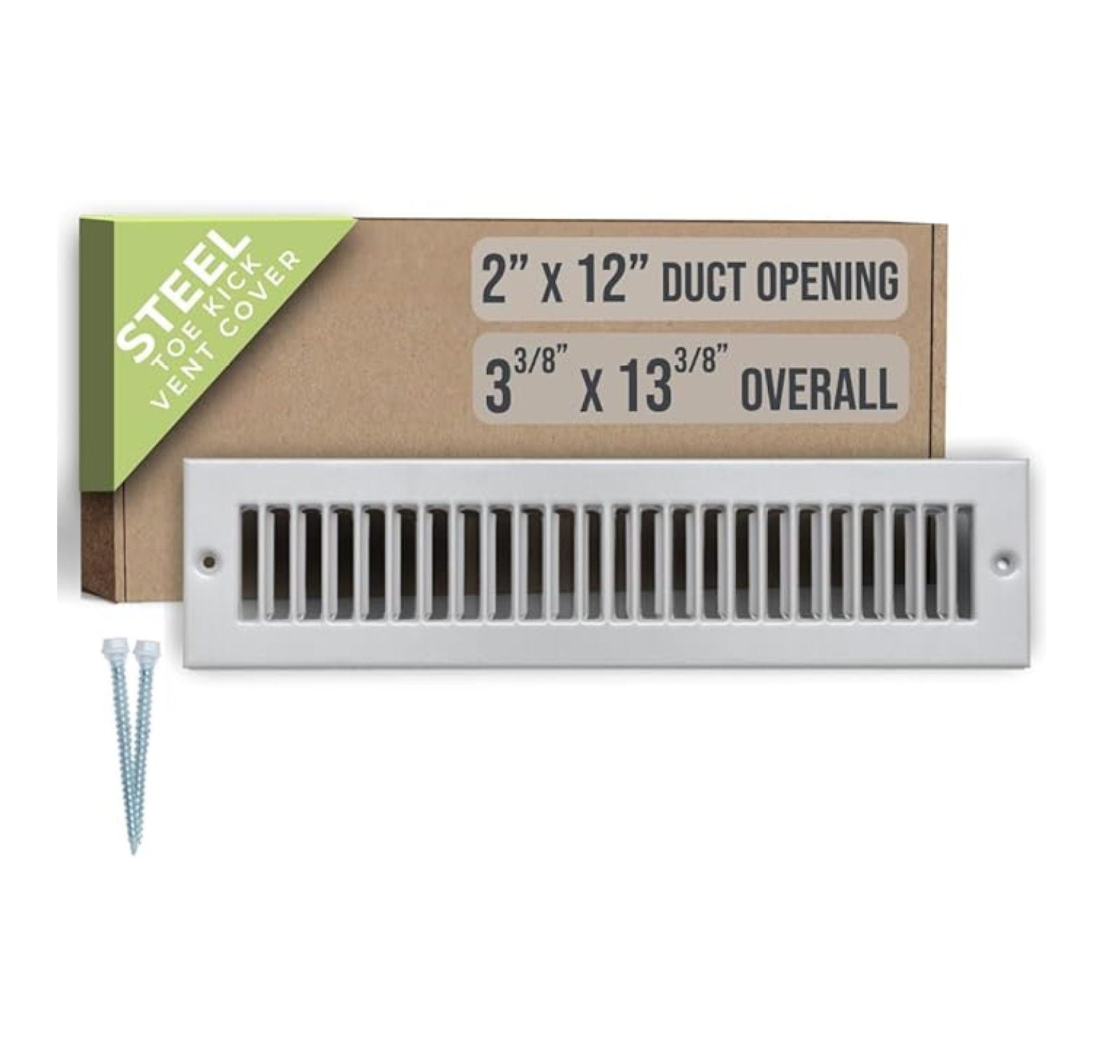 Fits 2x12 Duct Opening | Toe Kick Vent Cover by | Cabinet Toe Kick ...