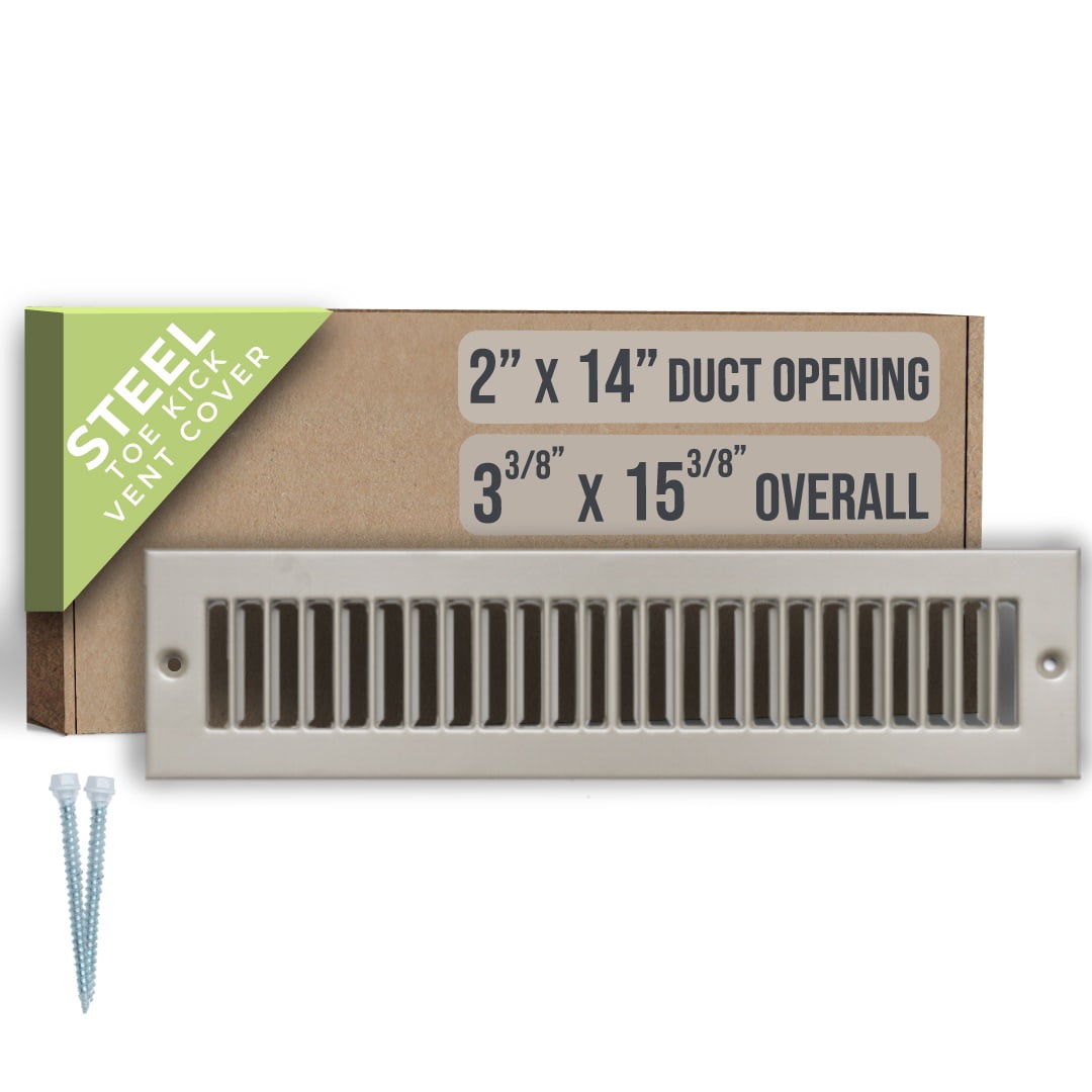 Fits 2x14 Duct Opening | Toe Kick Vent Cover by Handua | Cabinet Toe ...