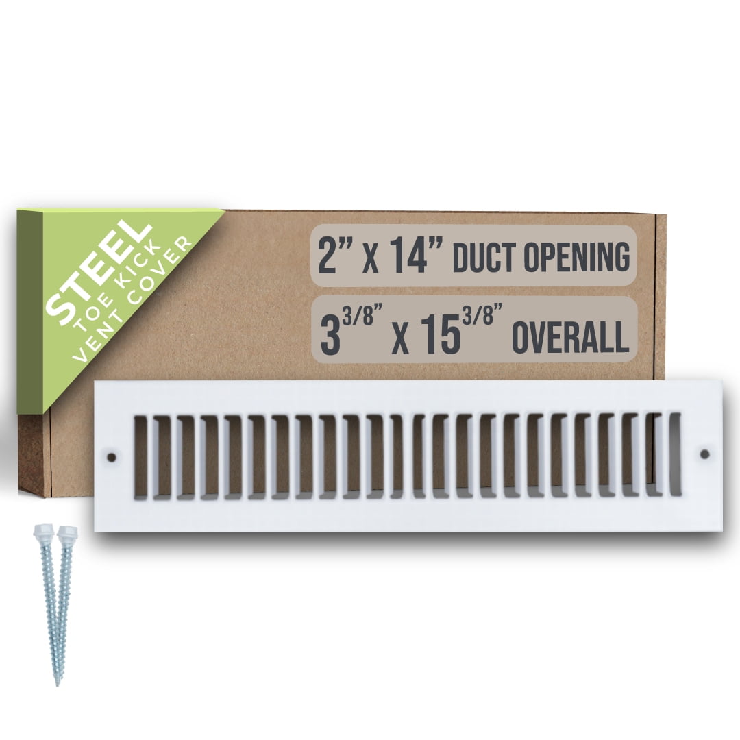 Fits 2x14 Duct Opening | Toe Kick Vent Cover by Handua | Cabinet Toe ...