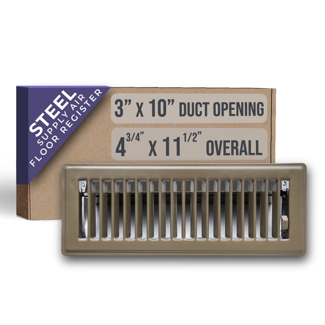 Fits 3x10 Duct Opening Floor Register with Louvered Design by Handua ...