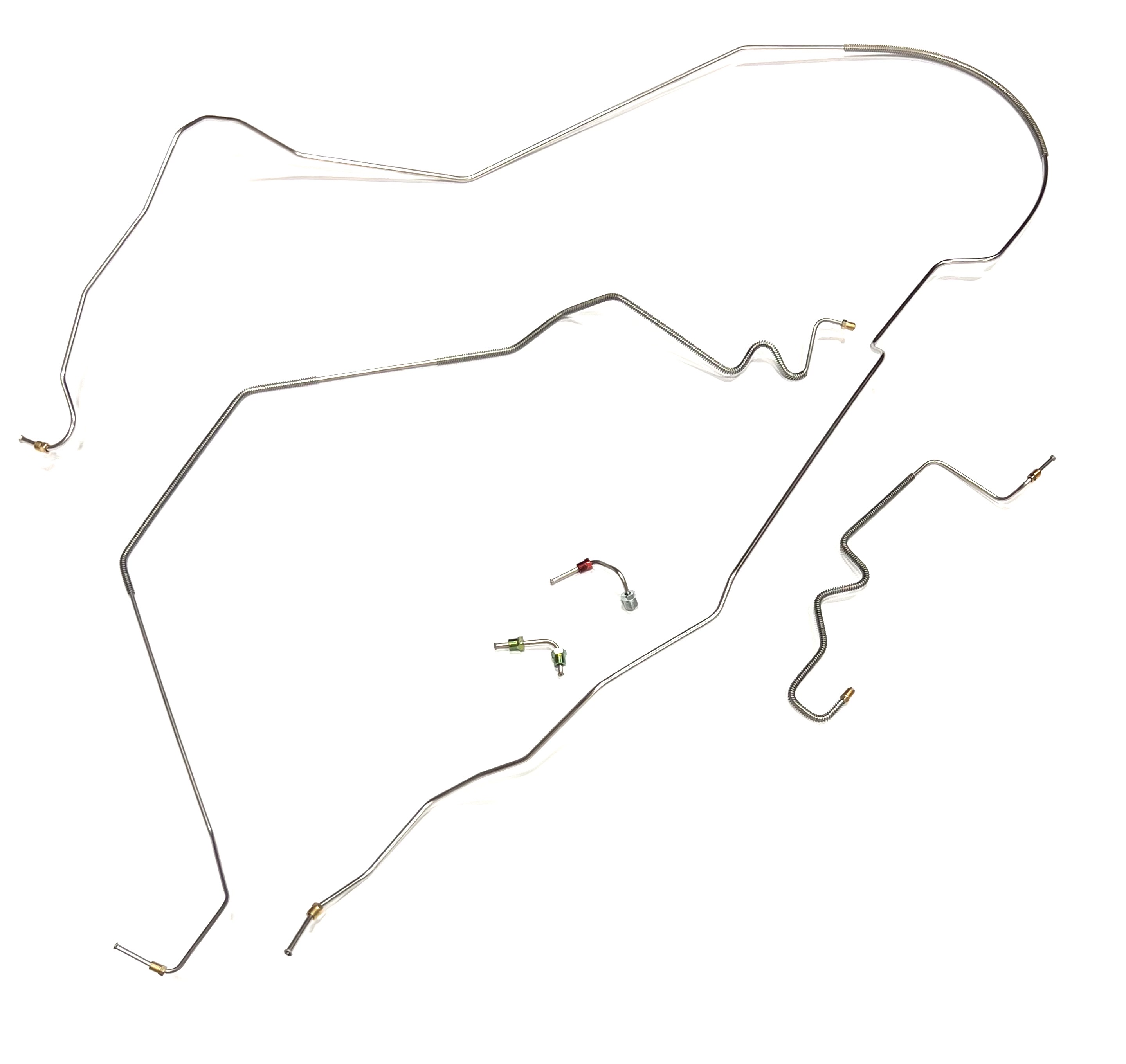 Fits 68-74 Nova. Brake line kit fits only power brakes and Pictured ...