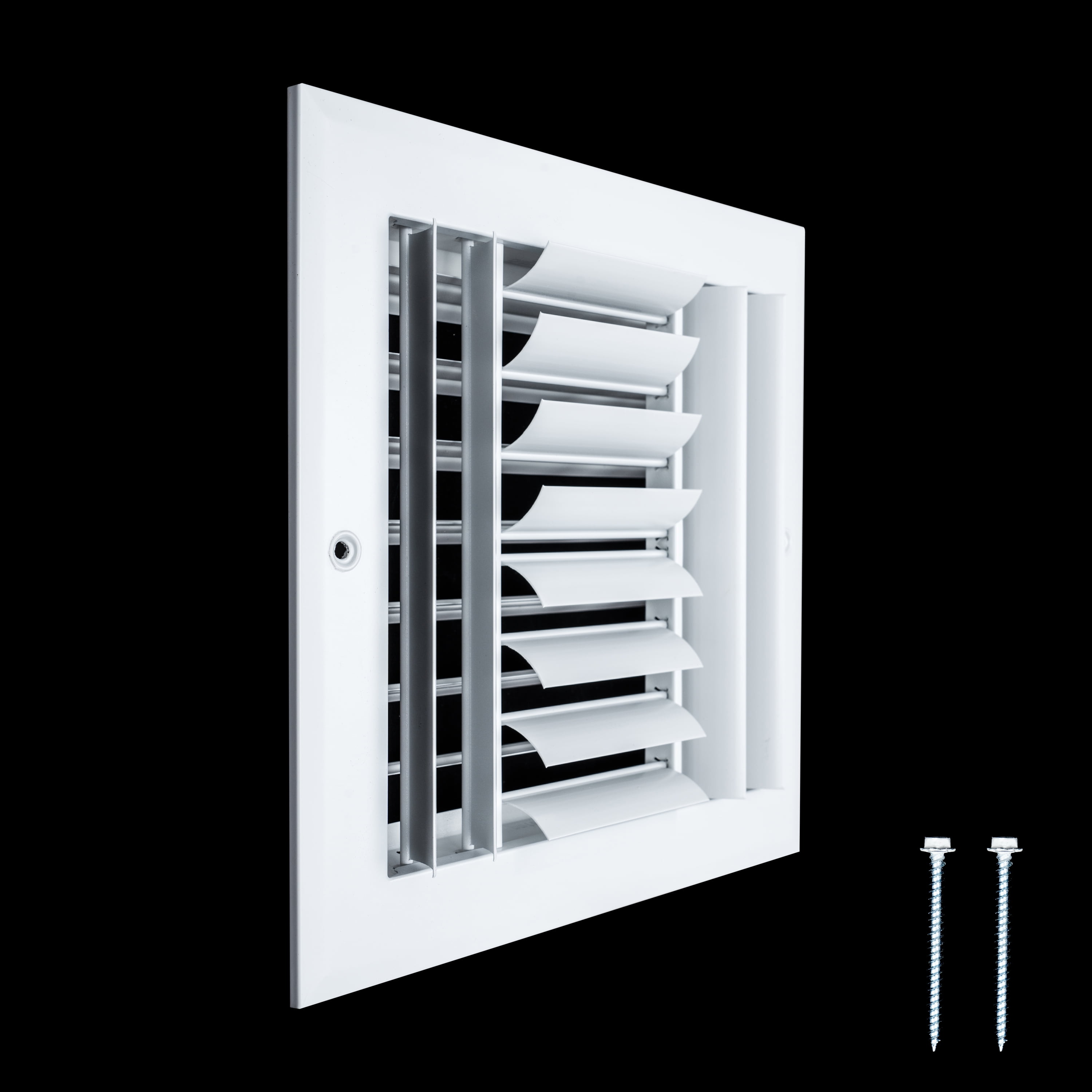 Fits 8x8 Duct Opening Aluminum 4-WAY Adjustable Air Supply Grille by ...