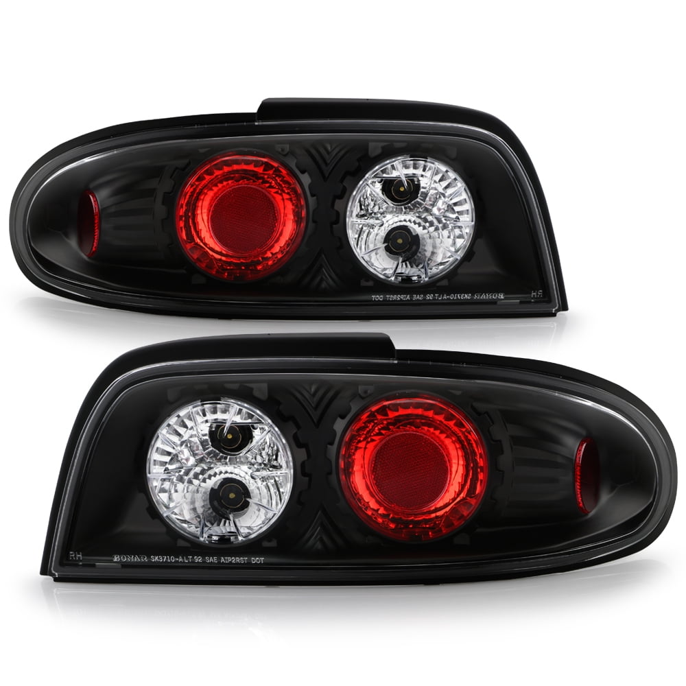 Fits 93-97 Altima Black Altezza Euro Altezza Tail Brake Lights Lamp ...