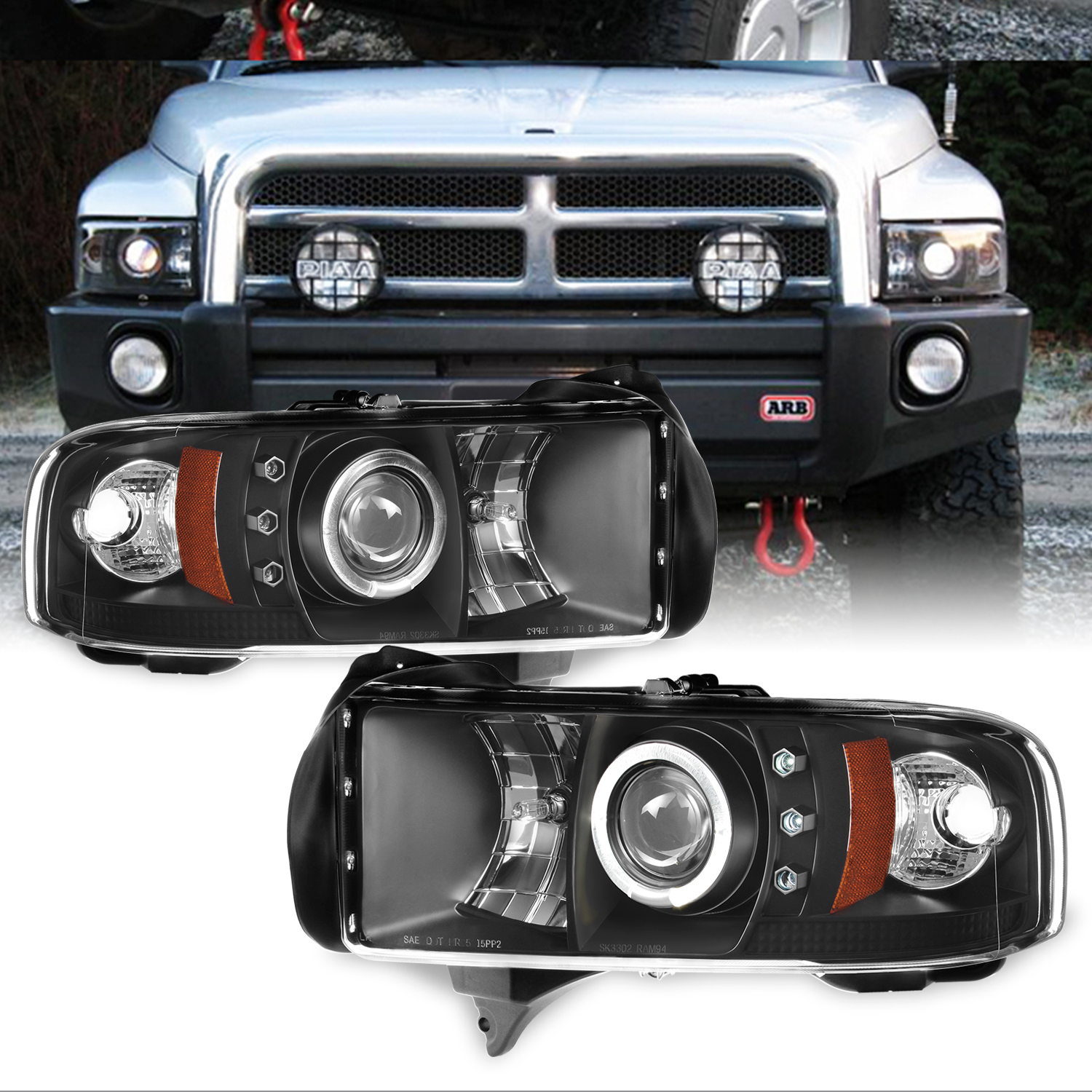Spyder Dodge Ram 1500 94-01 / Ram 2500/3500 94-02 Euro Style Tail ...