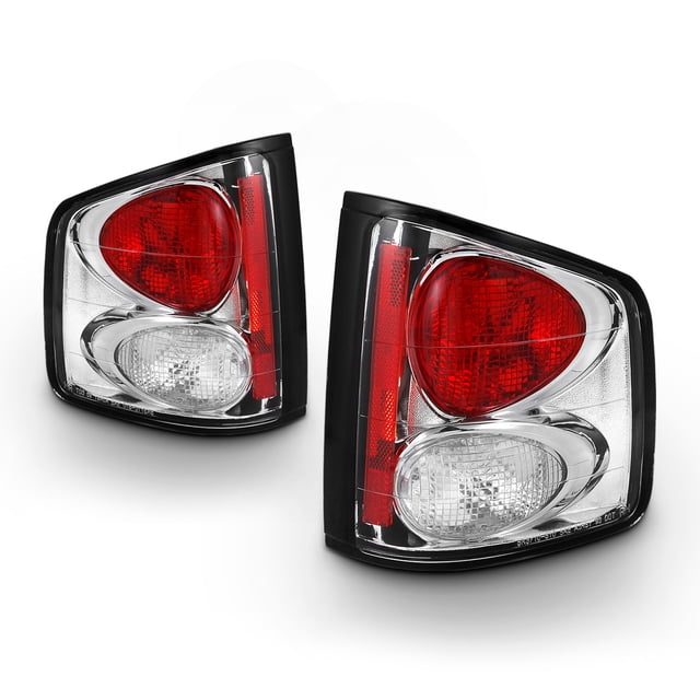 Fits 94-04 Chevy S10 Sonoma Pickup Truck Chrome Clear Tail Brake Lights ...