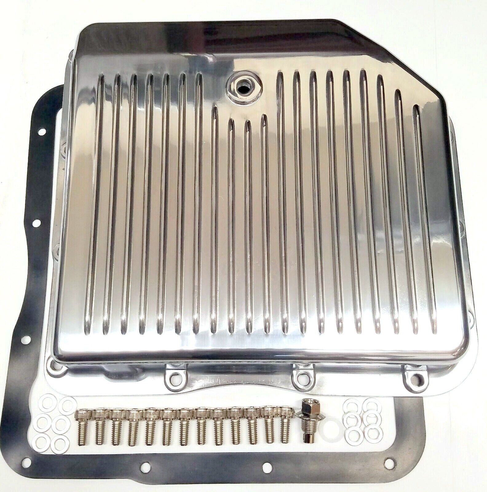 Fits Chevy GM Turbo 350 Trans TH-350 Finned Polished ALUMINUM ...