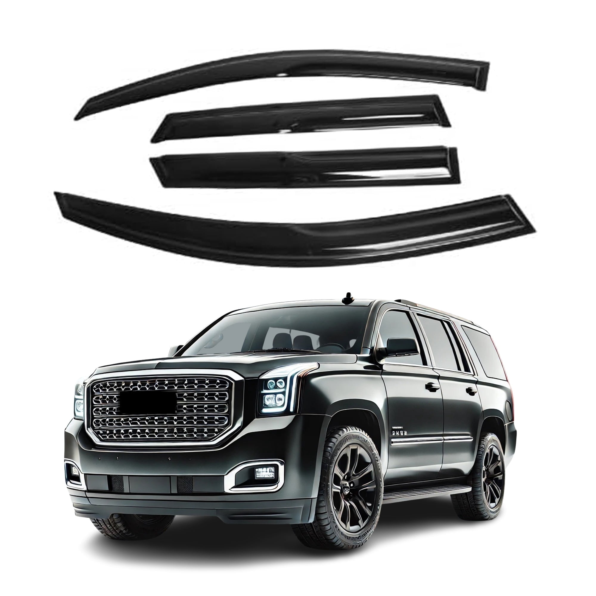 Fits Chevy Tahoe /GMC Yukon 2015-2020 Side Window Visor Sun Rain ...