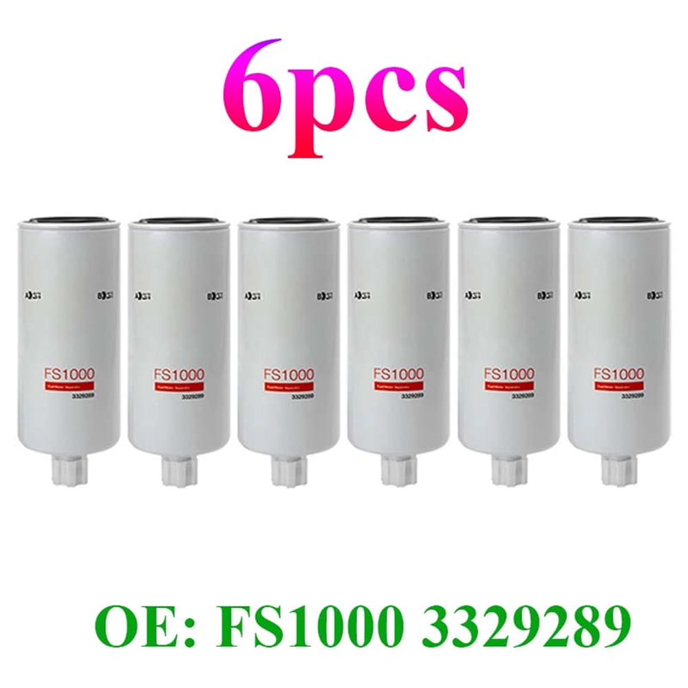 Fits For Cummins FS1000, Diesel Fuel Water Separator (Pack of 6 ...