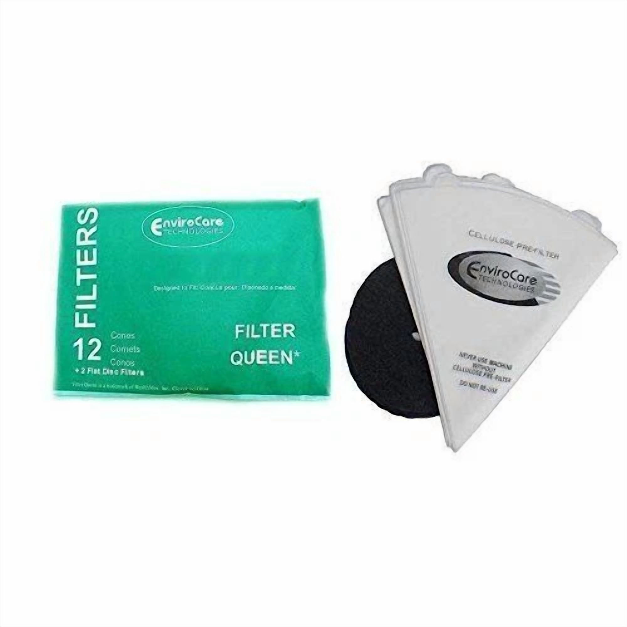 Fits For Filter Queen Vacuum Cone 12Pk With Disc Filter Paper Bag ...